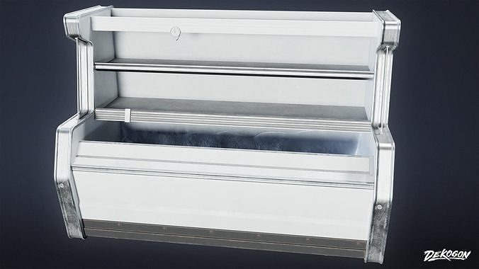 3D model GROCERY - Freezer Standing Case 01 - LOW POLY AND NANITE VR ...