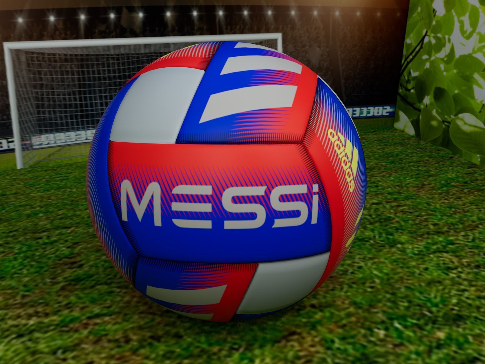 ADIDAS MESSI soccer ball free 3D model | CGTrader