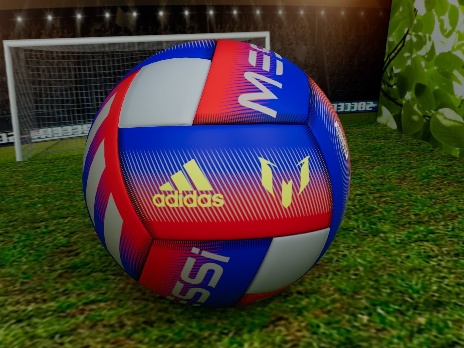 ADIDAS MESSI soccer ball free 3D model | CGTrader