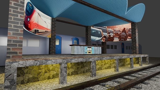 PI5 Virtual Studio - Train Station free 3D model | CGTrader