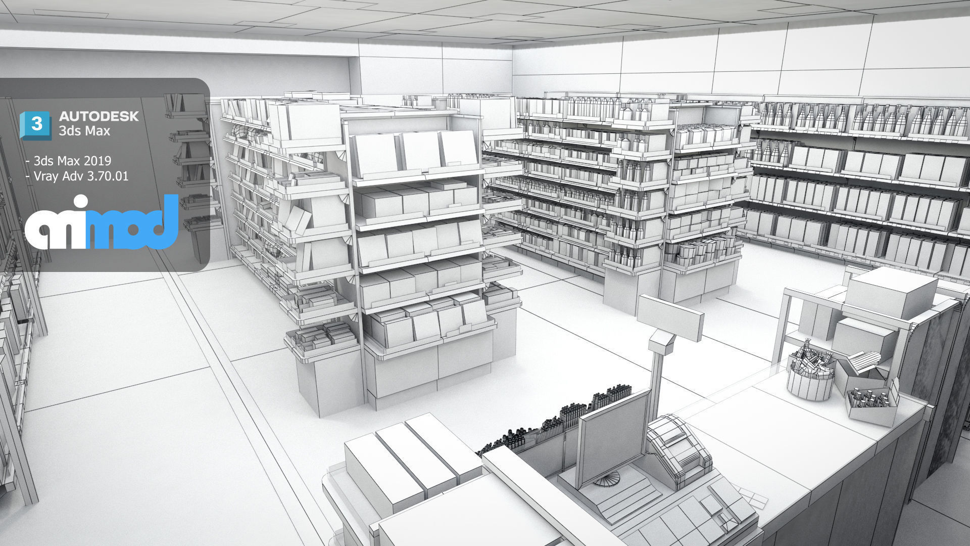 Grocery Store 3D model | CGTrader