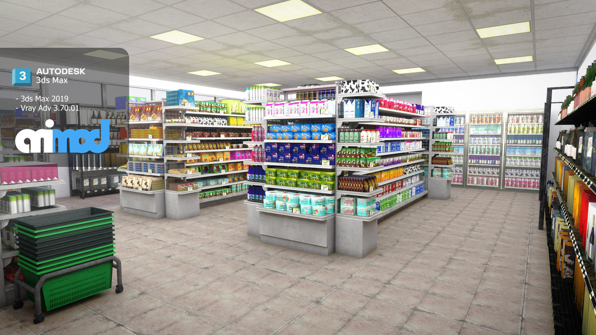Grocery Store 3D model | CGTrader
