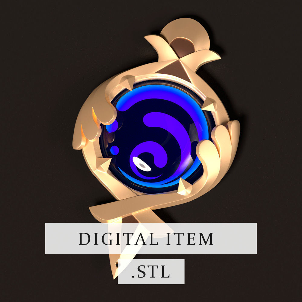 GENSHIN IMPACT - FURINA VISION 3D FILE STL 3D model 3D printable | CGTrader
