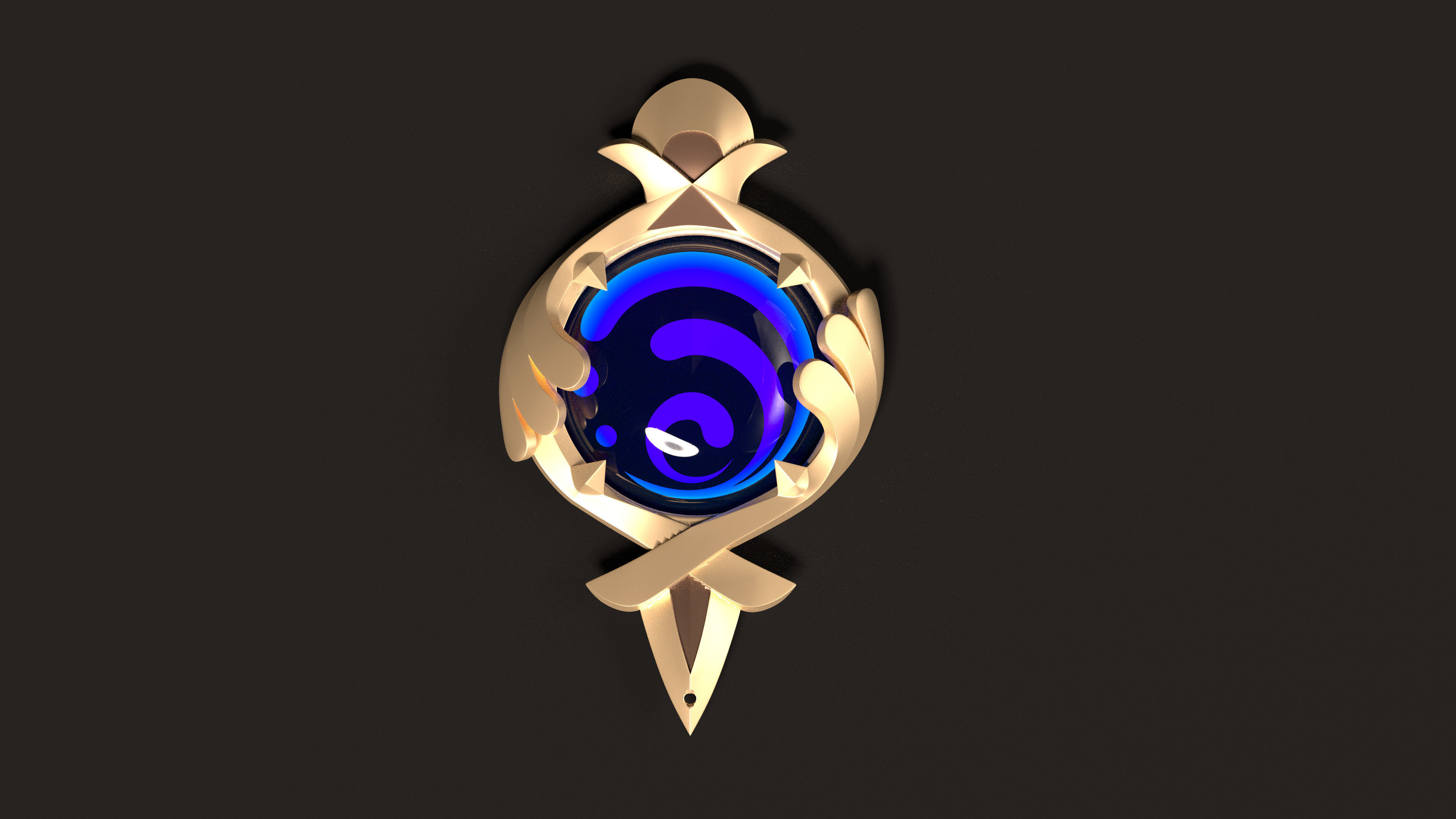 GENSHIN IMPACT - FURINA VISION 3D FILE STL 3D model 3D printable | CGTrader