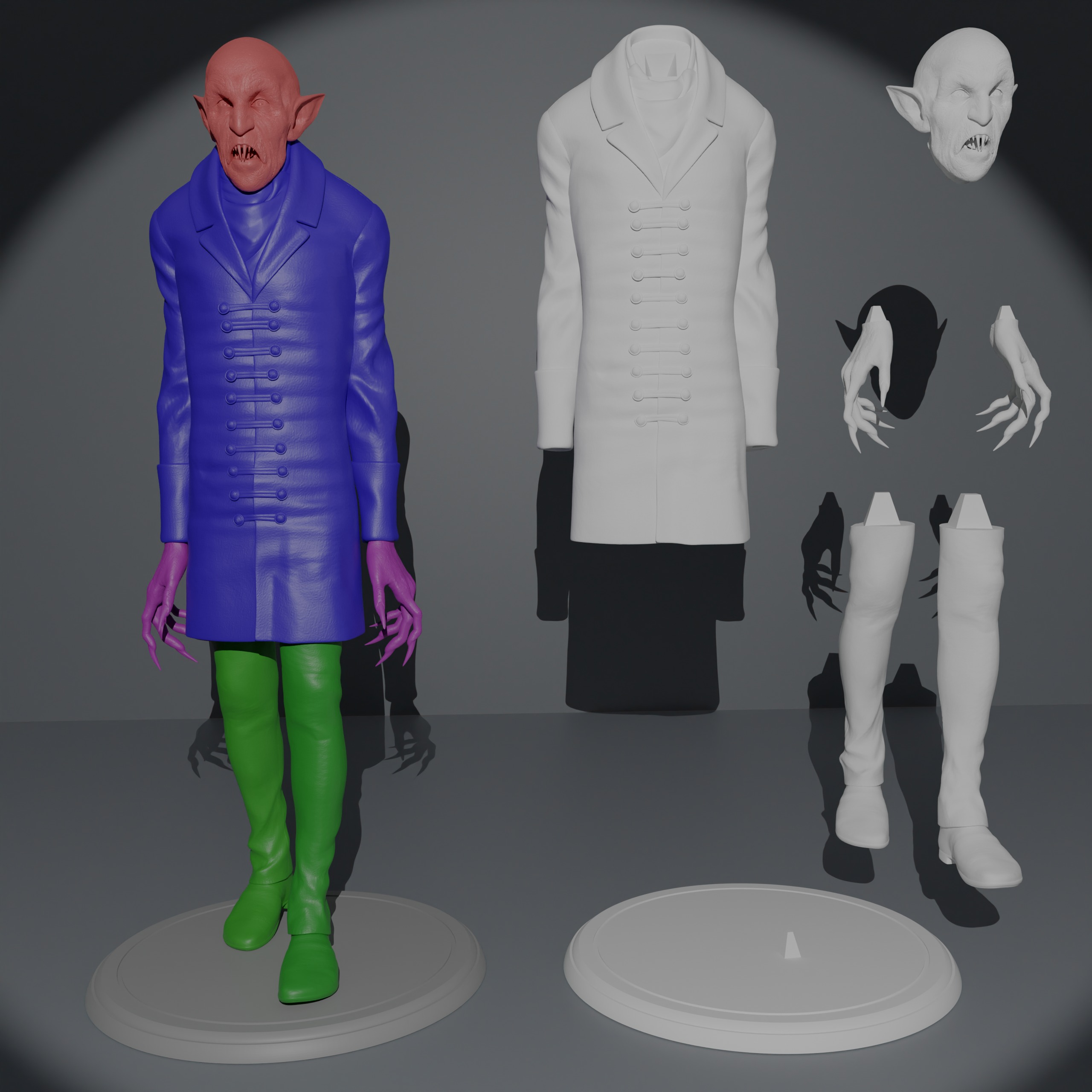 Nosferatu 3D model 3D printable | CGTrader
