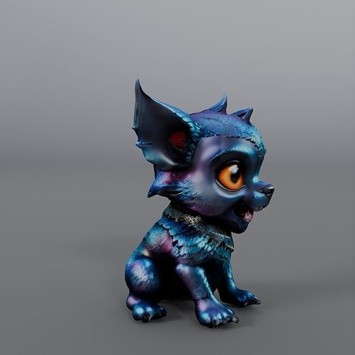 alien dog 3D model | CGTrader