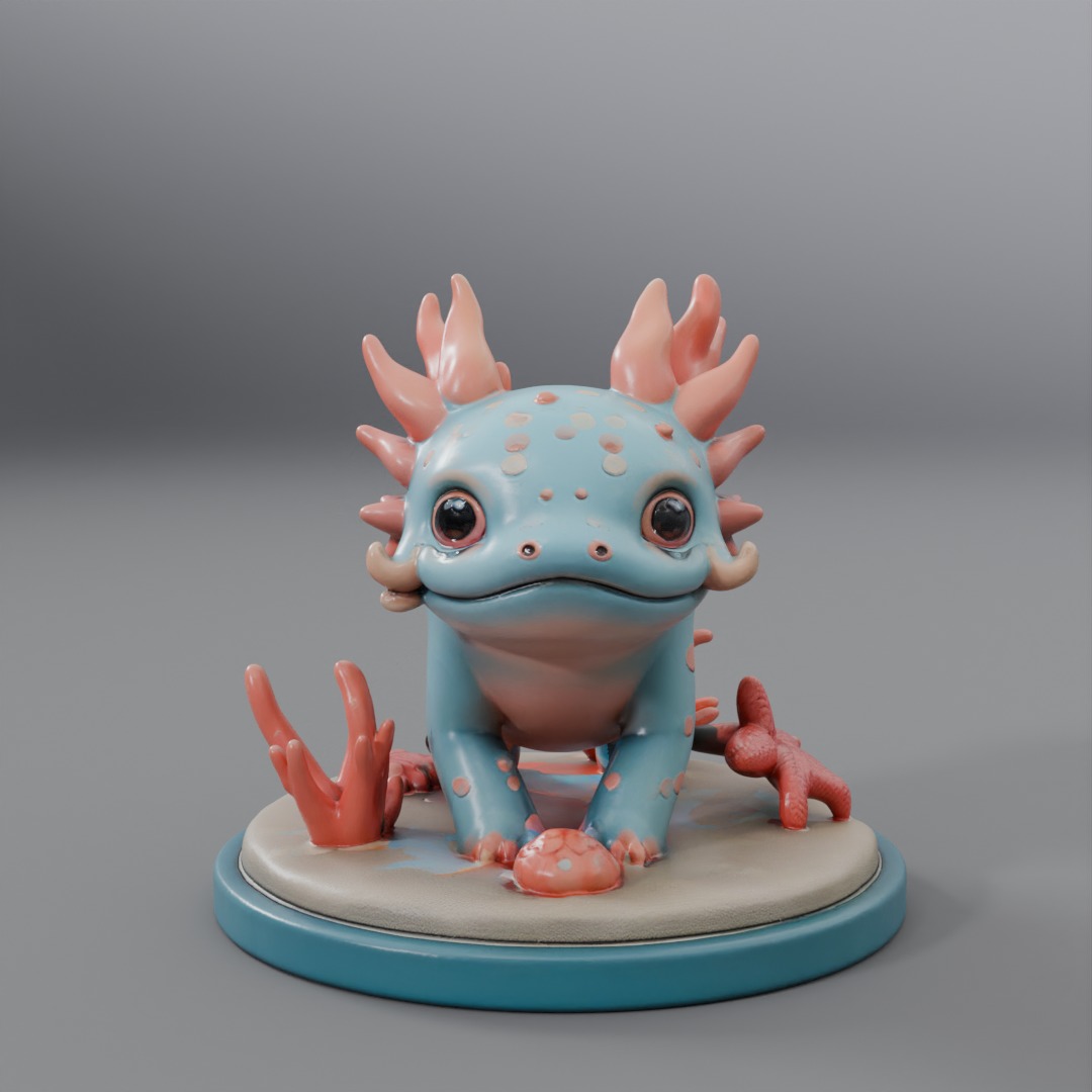 alien salamander 3D model | CGTrader
