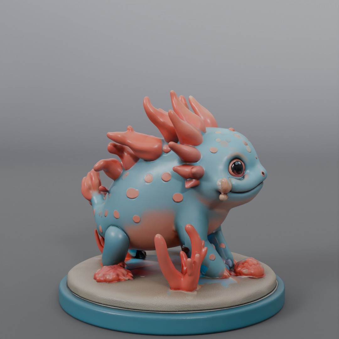 alien salamander 3D model | CGTrader