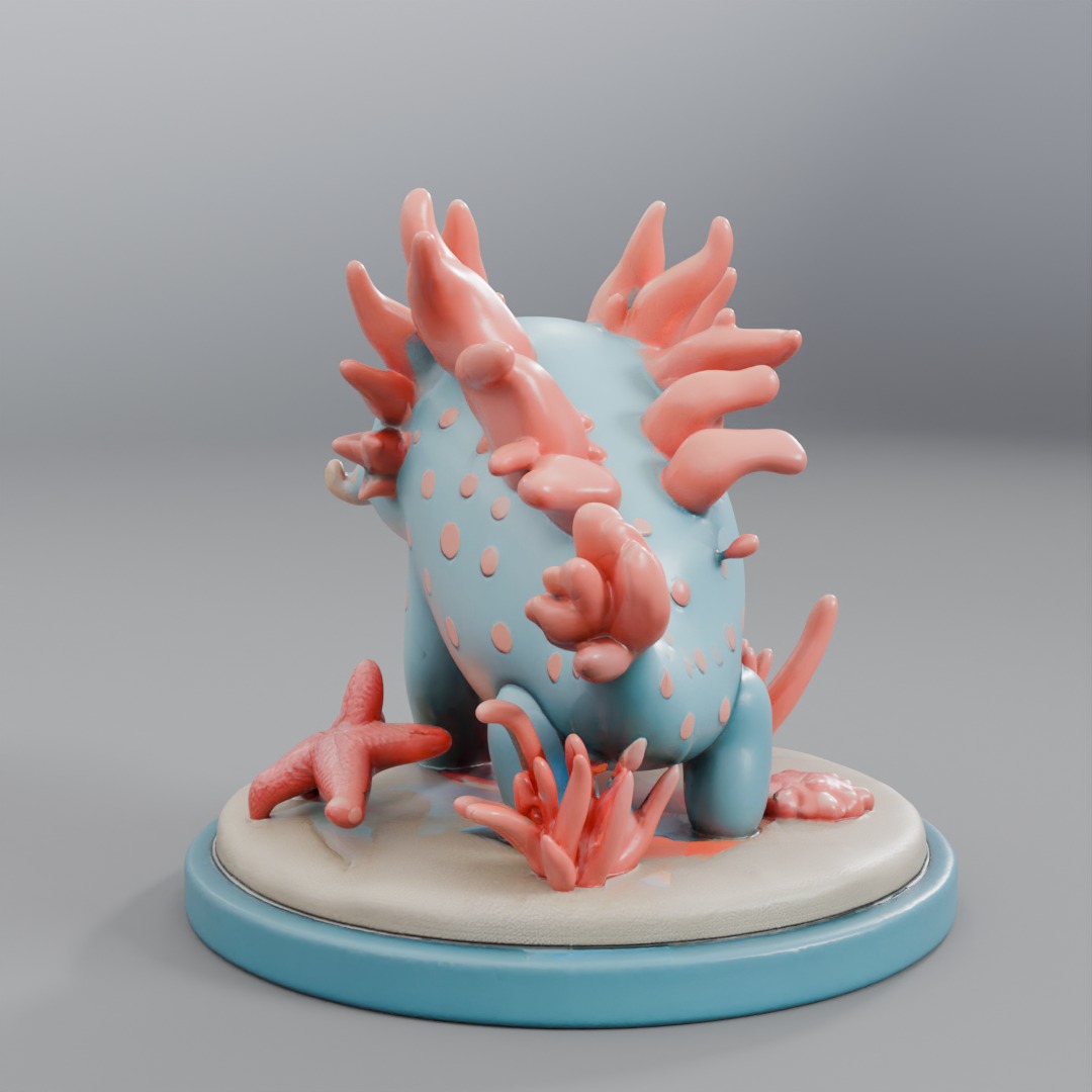 alien salamander 3D model | CGTrader