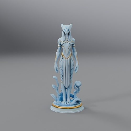 alien statue 3D model | CGTrader