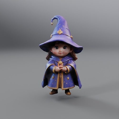 baby wizard 3D model | CGTrader