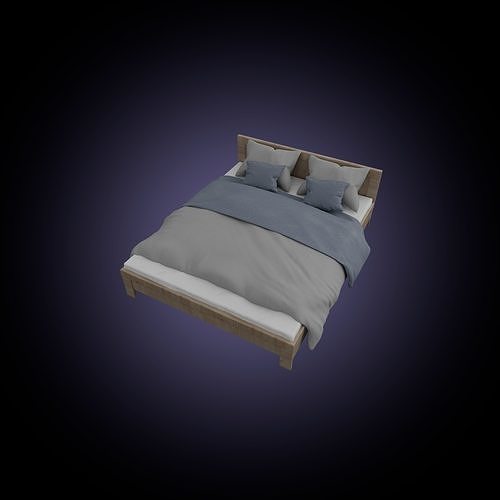Double Bed 3D model | CGTrader
