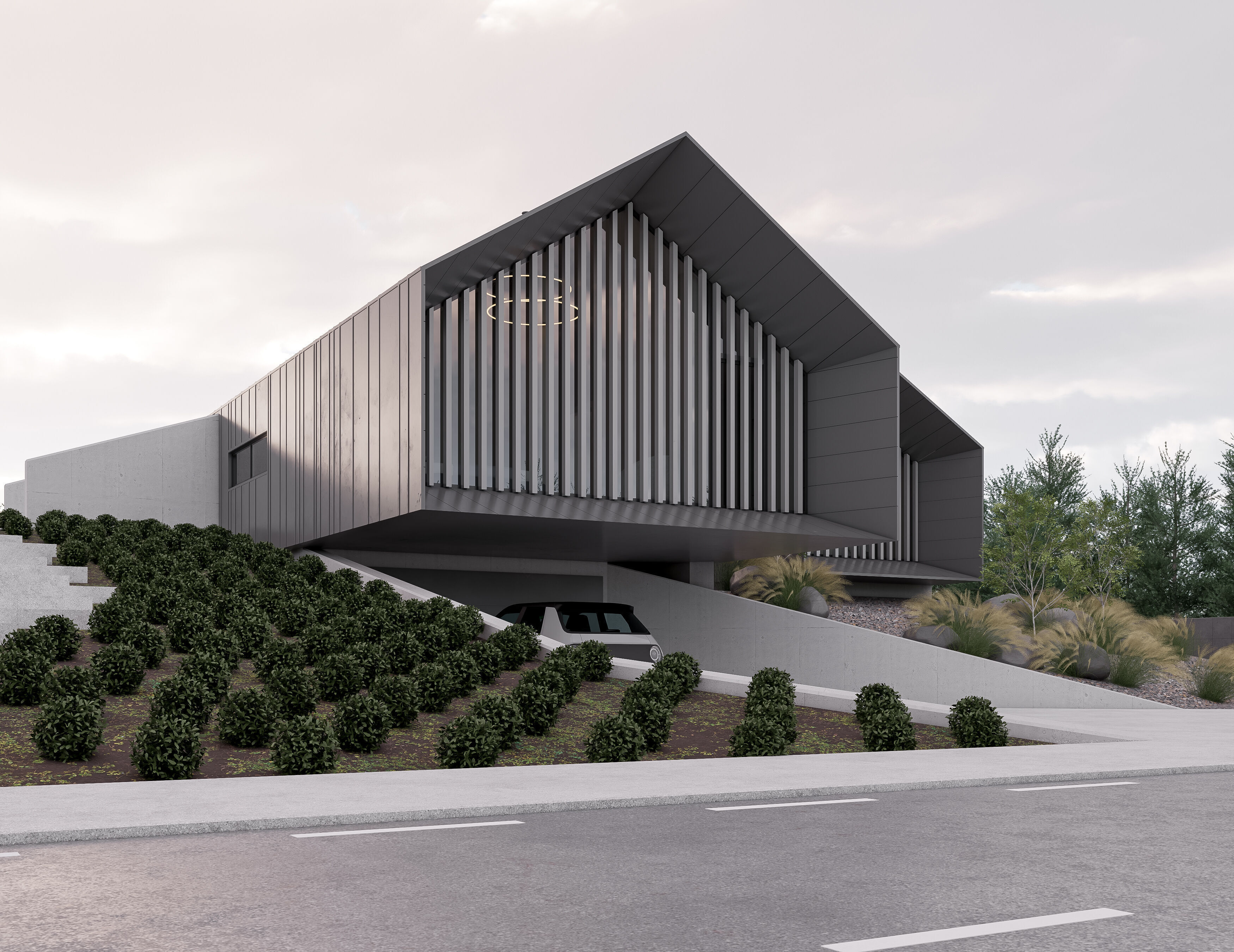 3D model Family House 30 - Created with fully parametric Revit Families ...