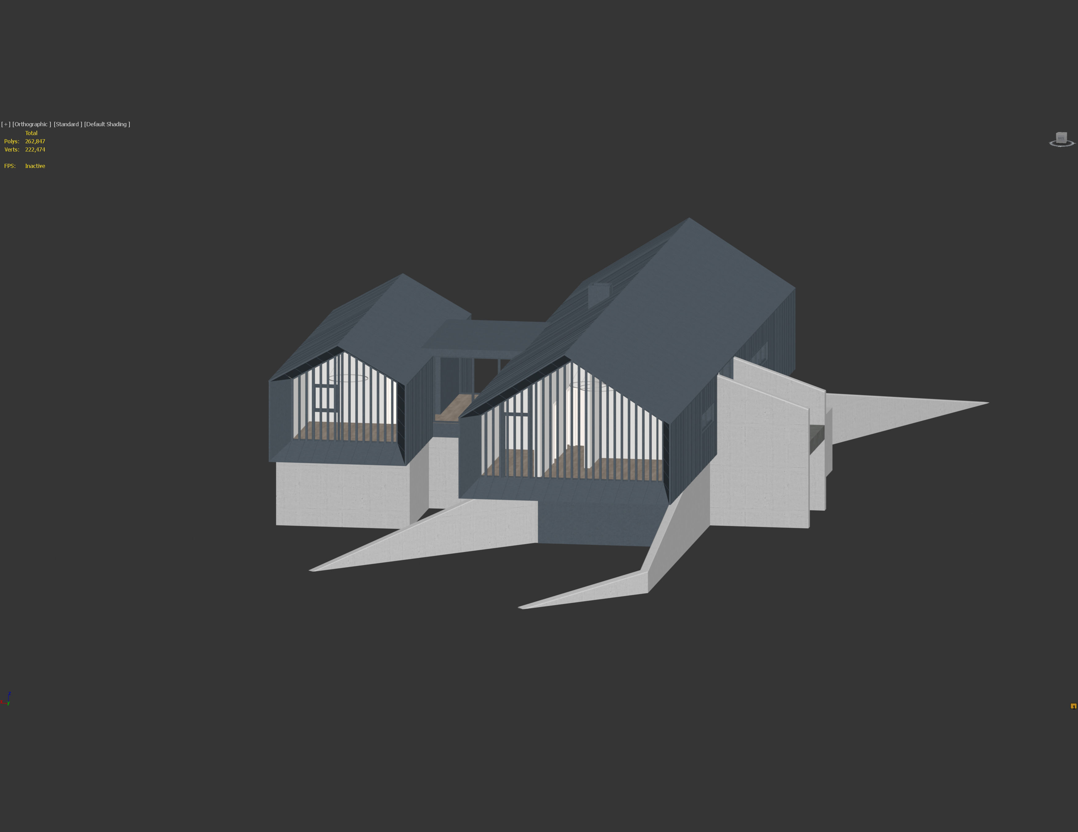 3D model Family House 30 - Created with fully parametric Revit Families ...