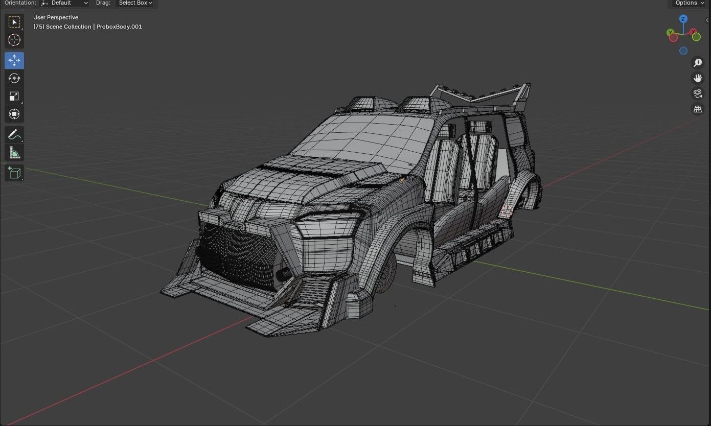 3D model Modified Toyota Probox VR / AR / low-poly | CGTrader