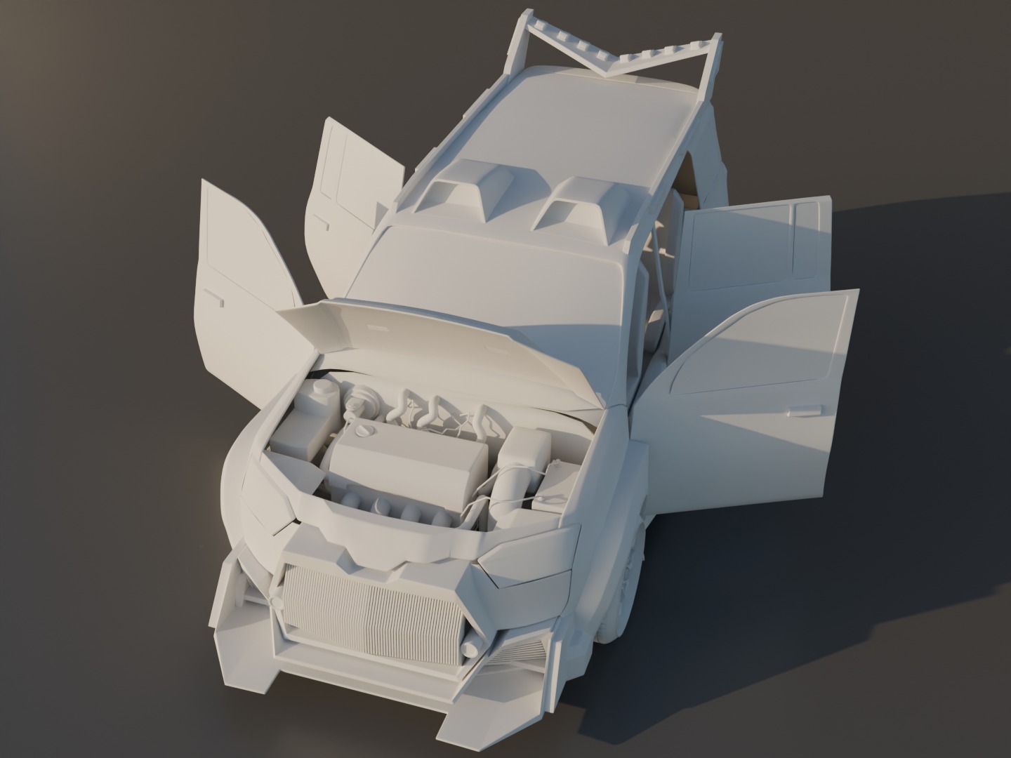 3D model Modified Toyota Probox VR / AR / low-poly | CGTrader