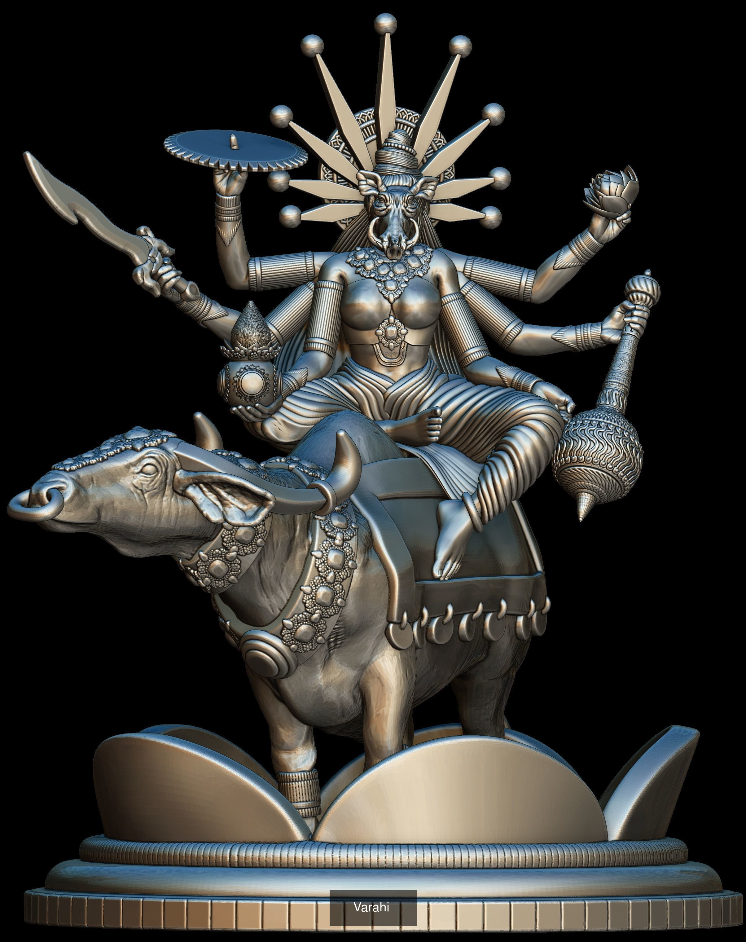 Hindu Gods 3D Model Collection 3D printable | CGTrader
