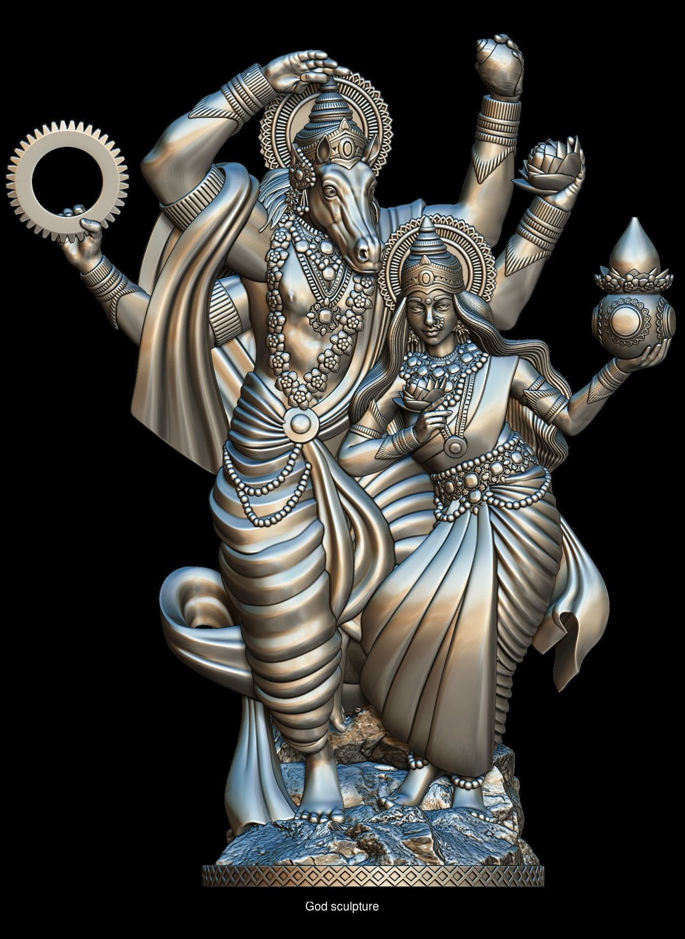 Hindu Gods 3D Model Collection 3D printable | CGTrader