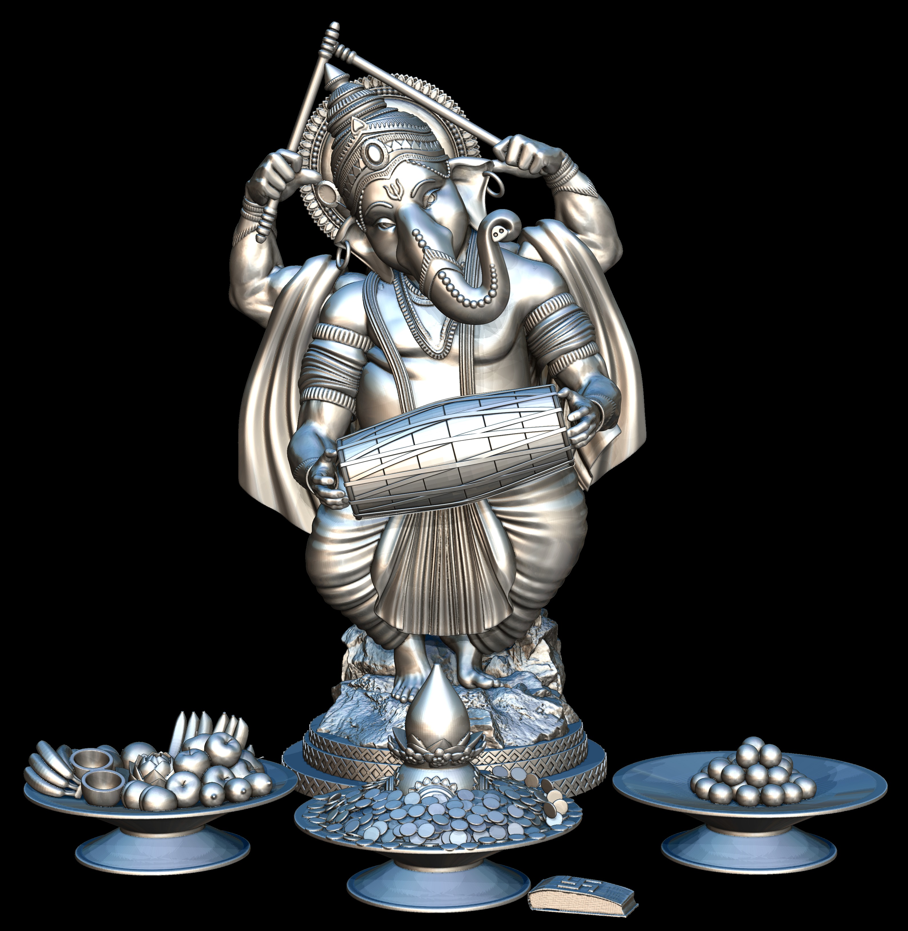 Hindu Gods 3D Model Collection 3D printable | CGTrader