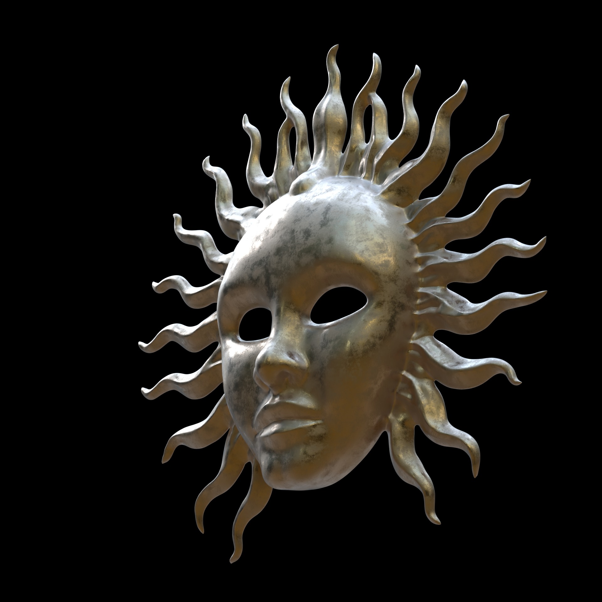 Sun mask - omasx 3D model 3D printable | CGTrader