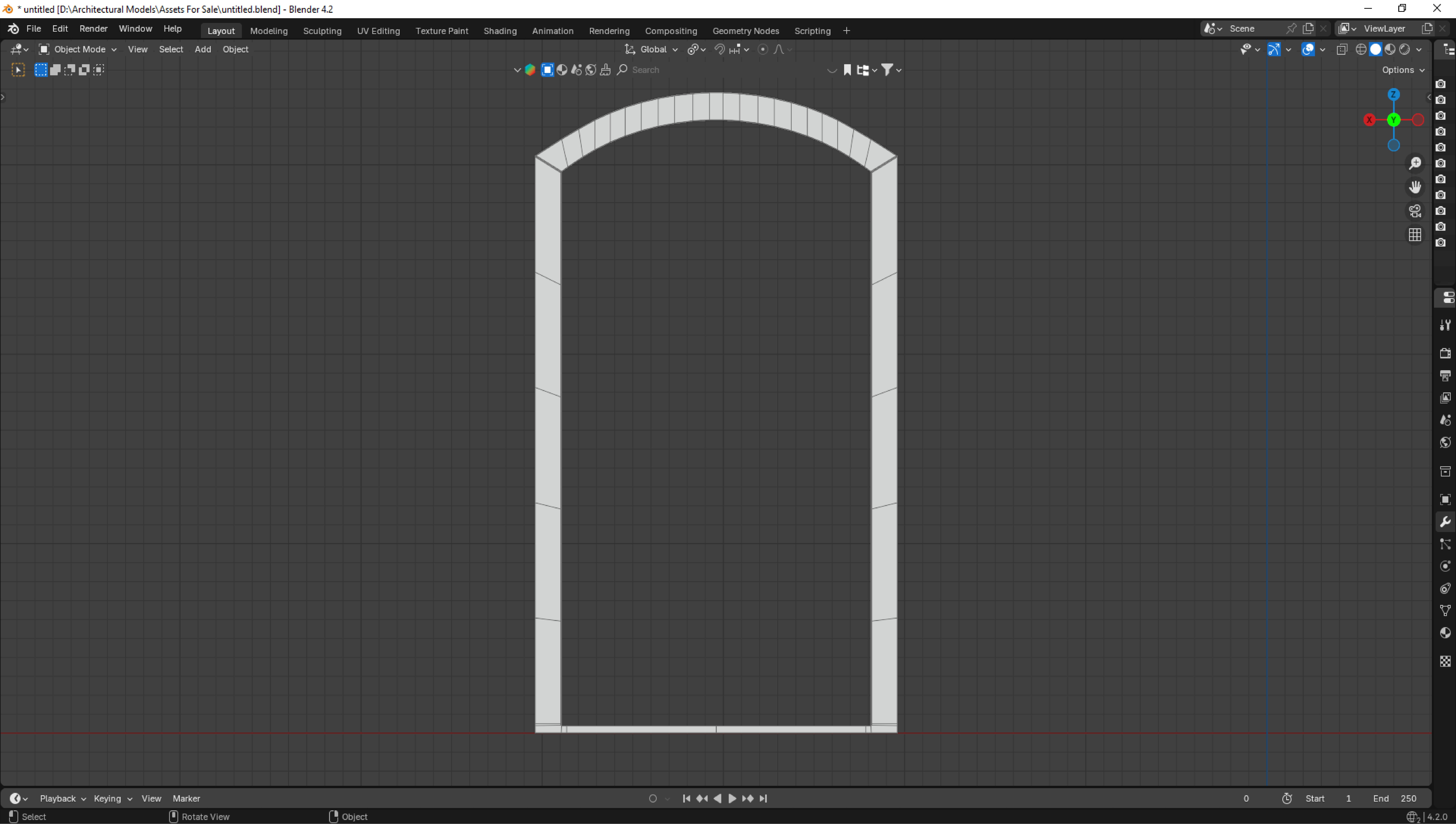 Architectural Arches free 3D model | CGTrader