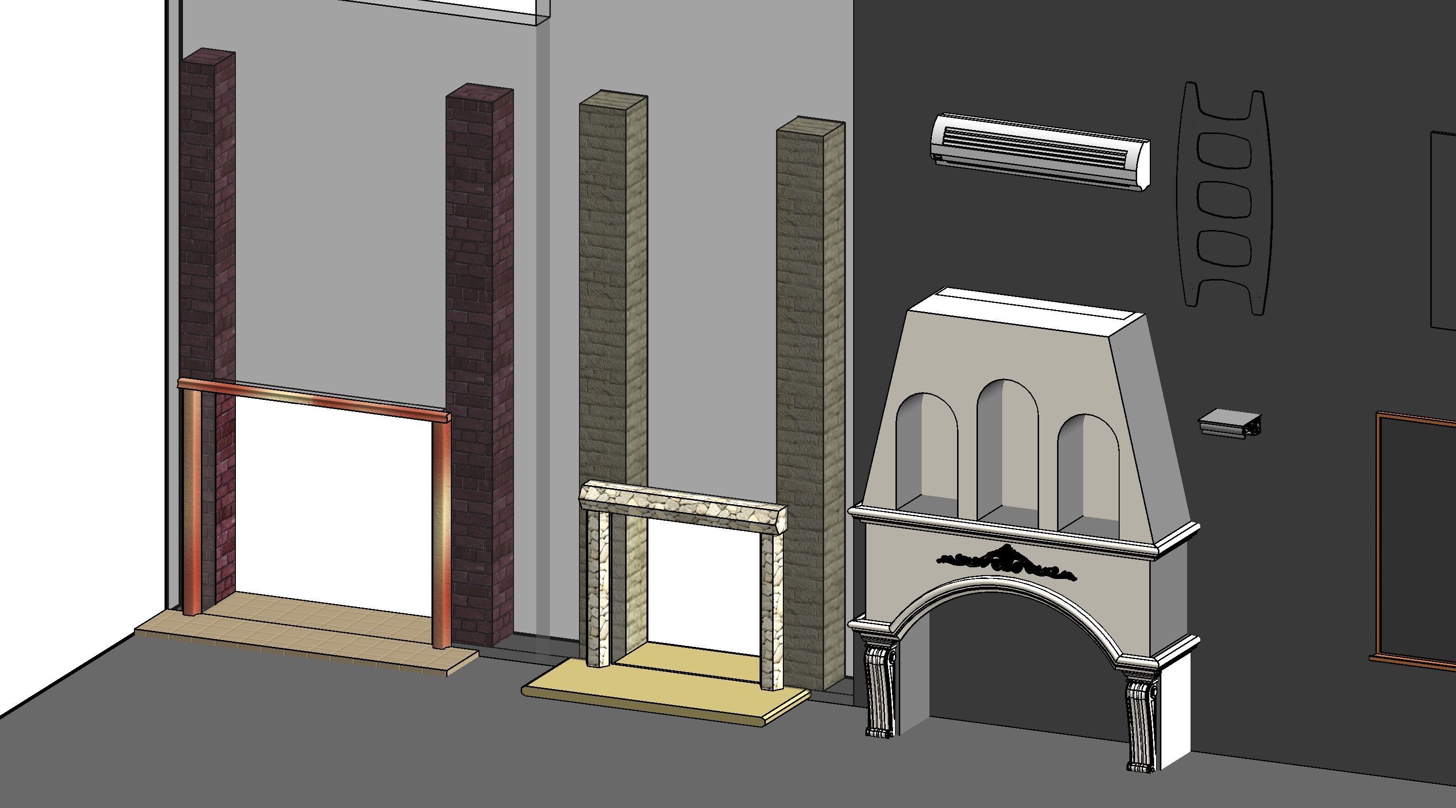 Outdoor Furniture Revit Family Parameter 3D model | CGTrader