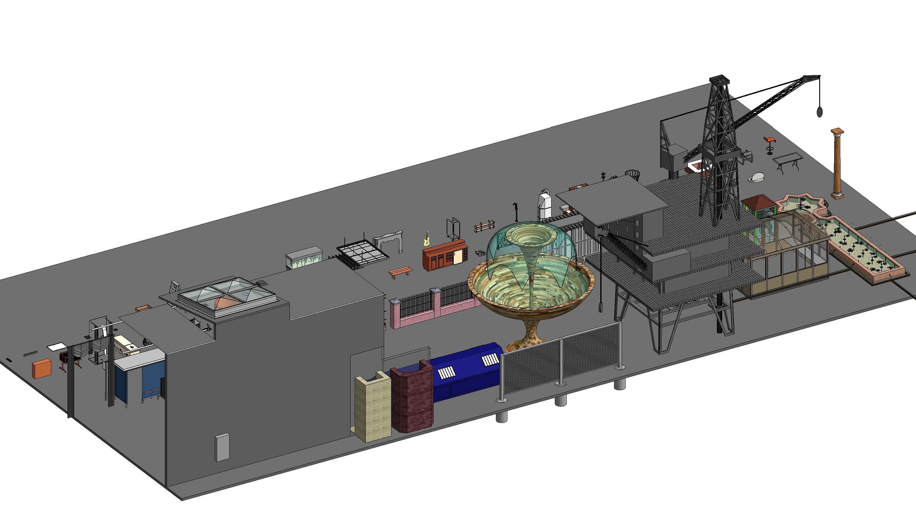 Outdoor Furniture Revit Family Parameter 3D model | CGTrader