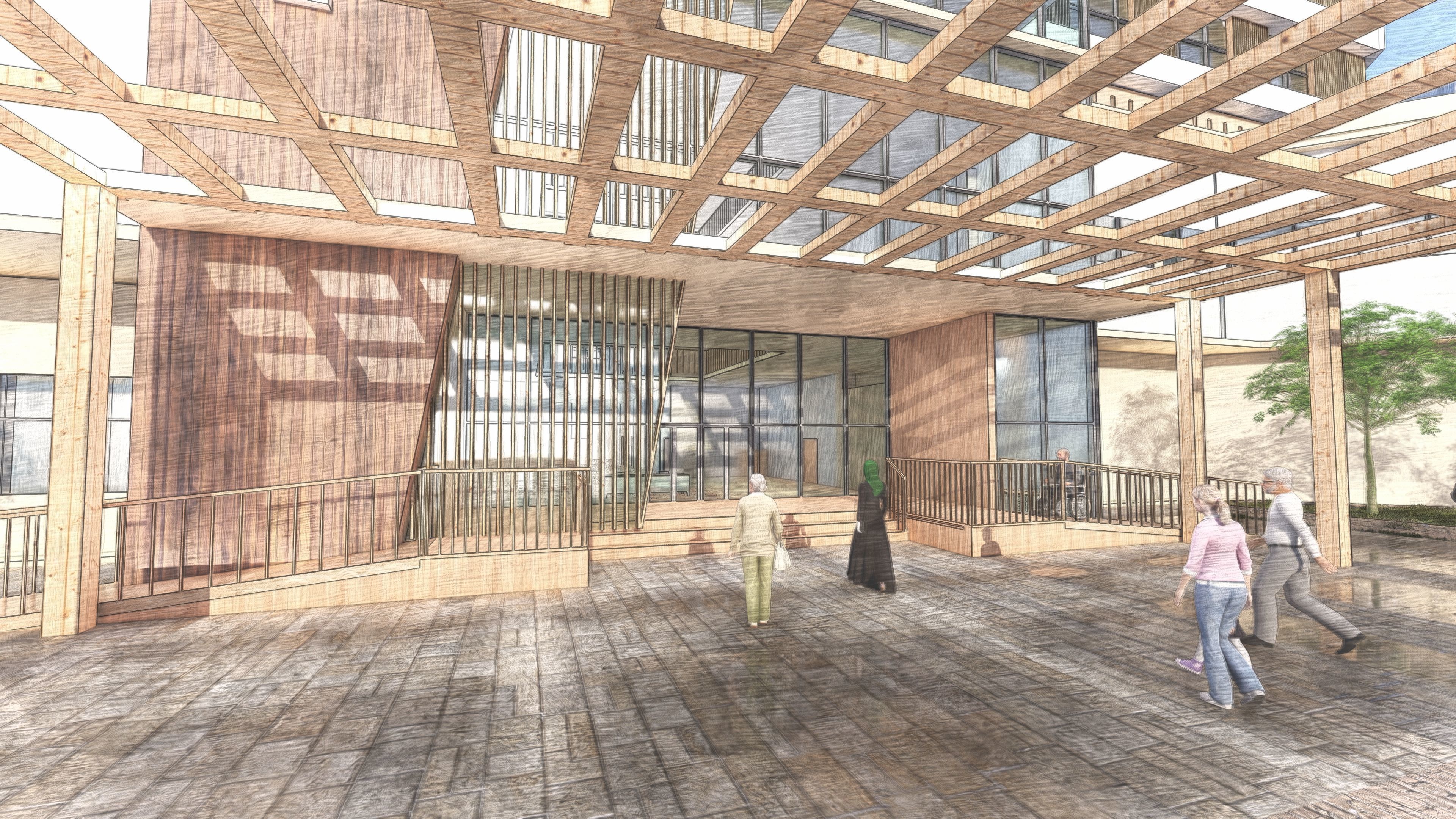 Modern Emergency Hospital with plans 3D model | CGTrader