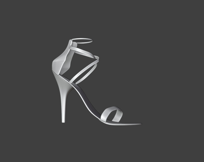 basic high heel free 3D model | CGTrader
