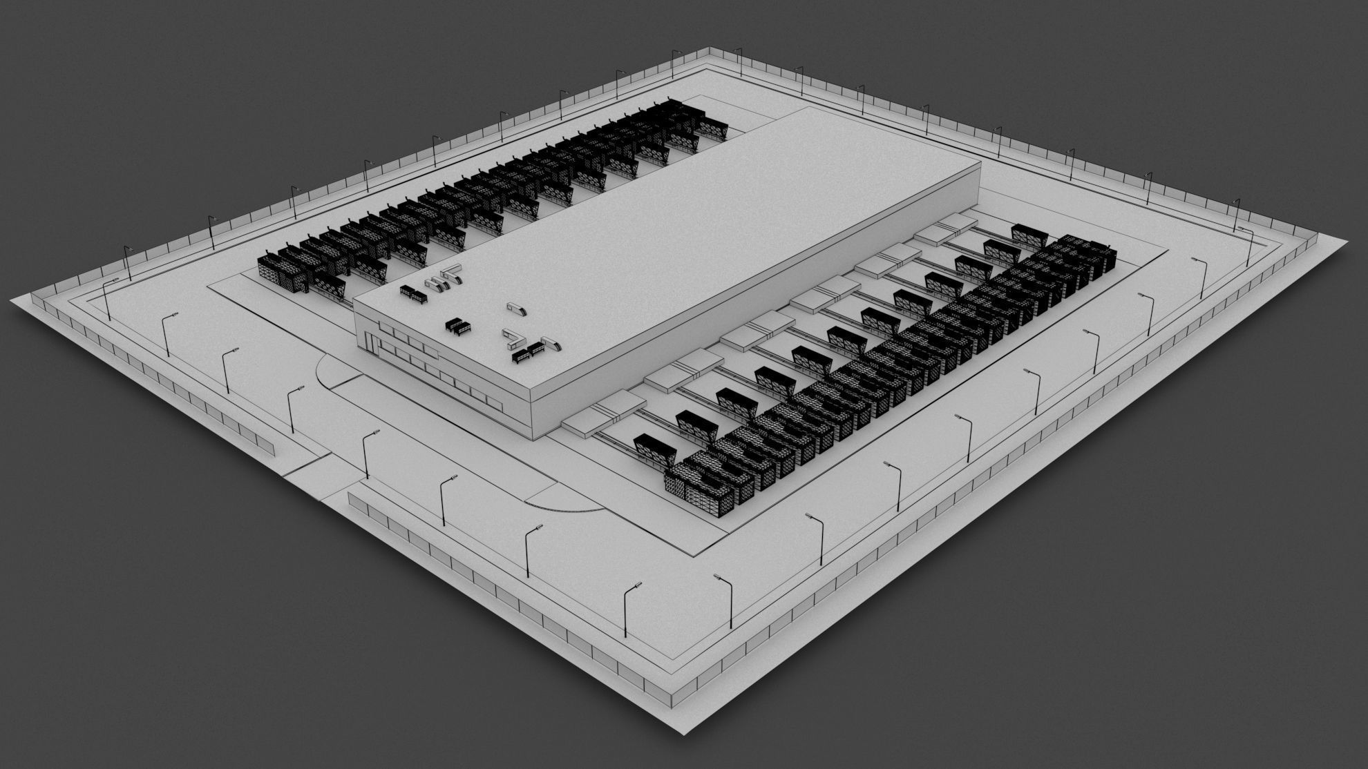 Data Center Building 3D model | CGTrader