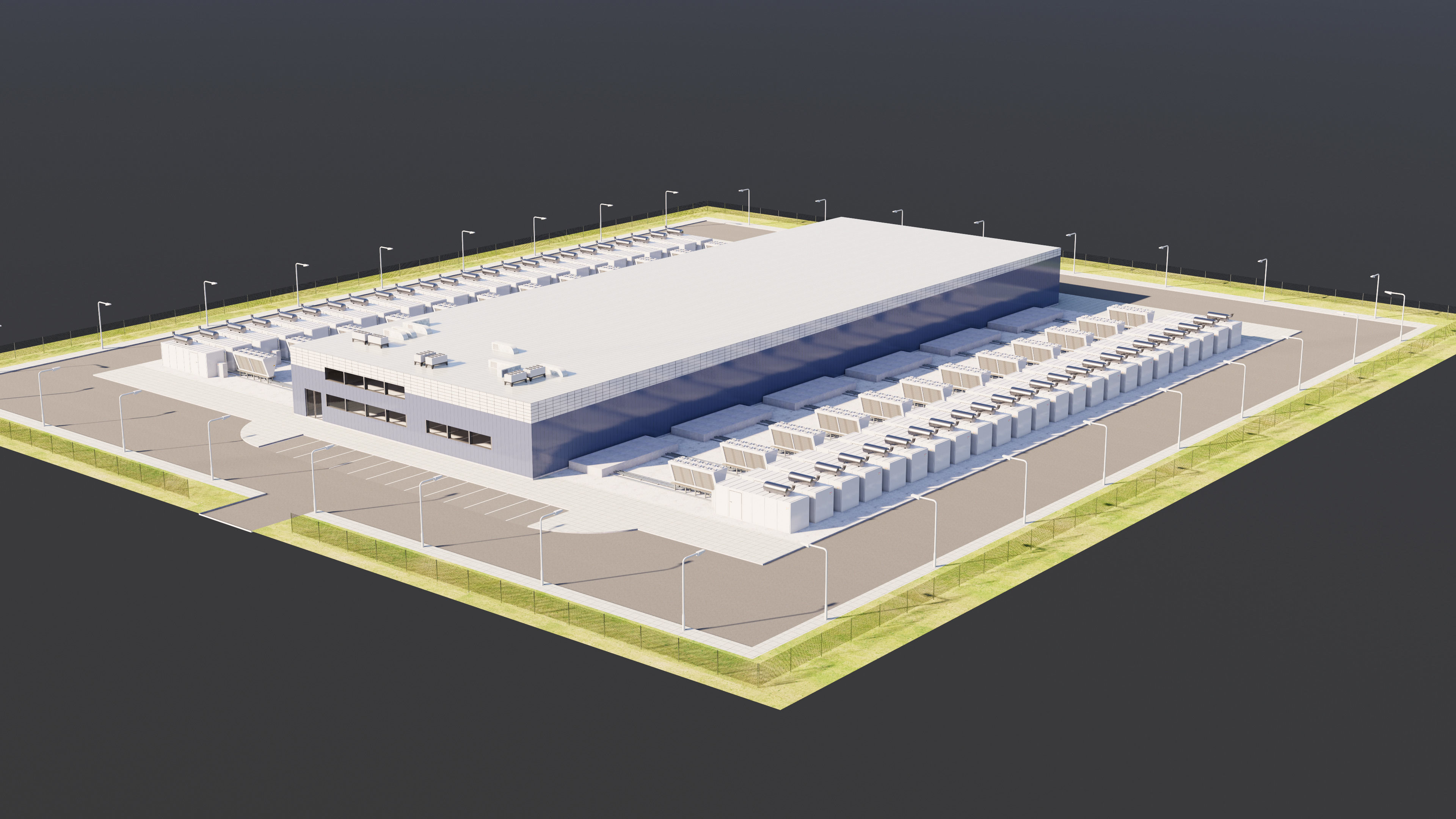 Data Center Building 3D model | CGTrader