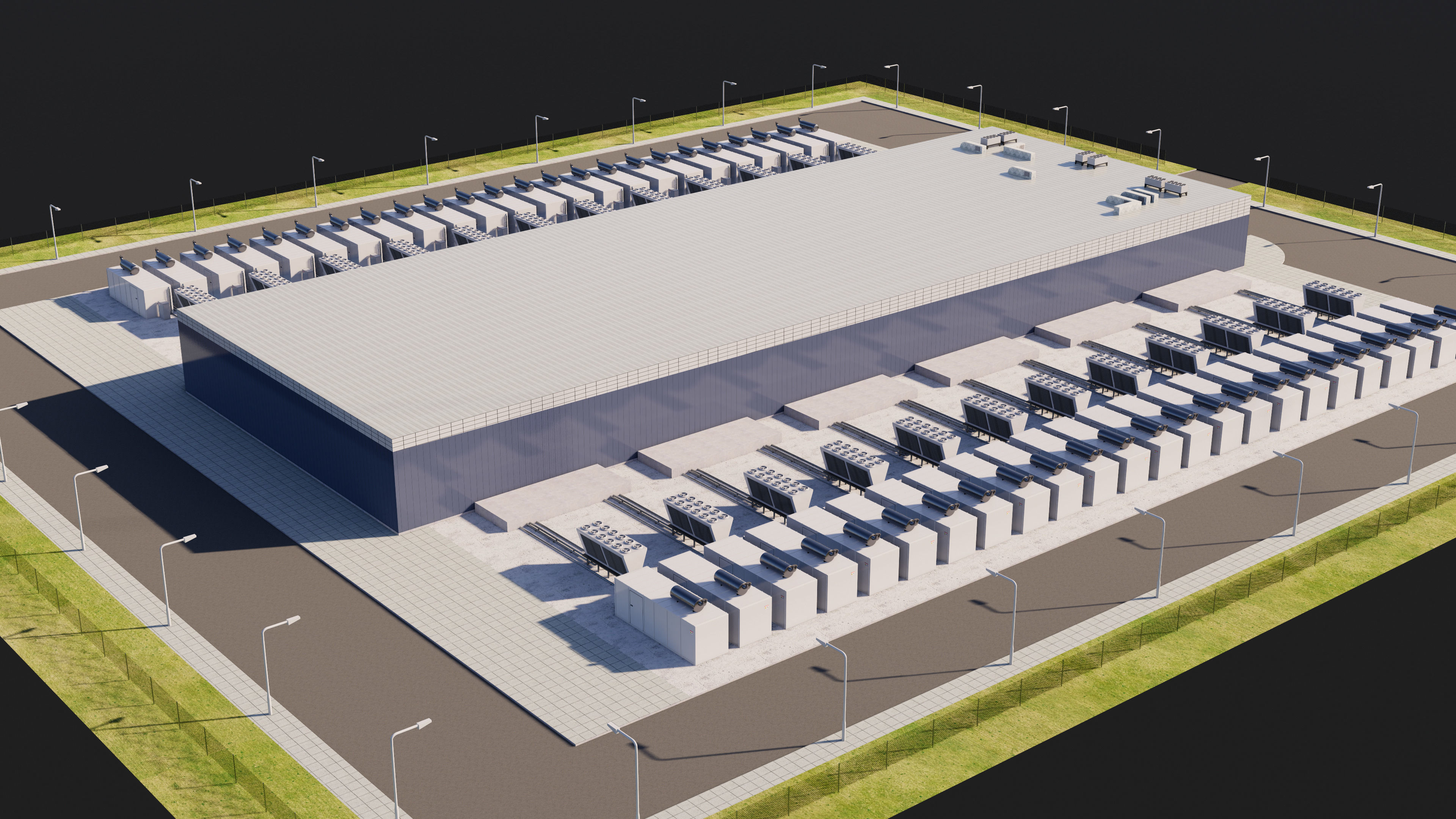 Data Center Building 3D model | CGTrader
