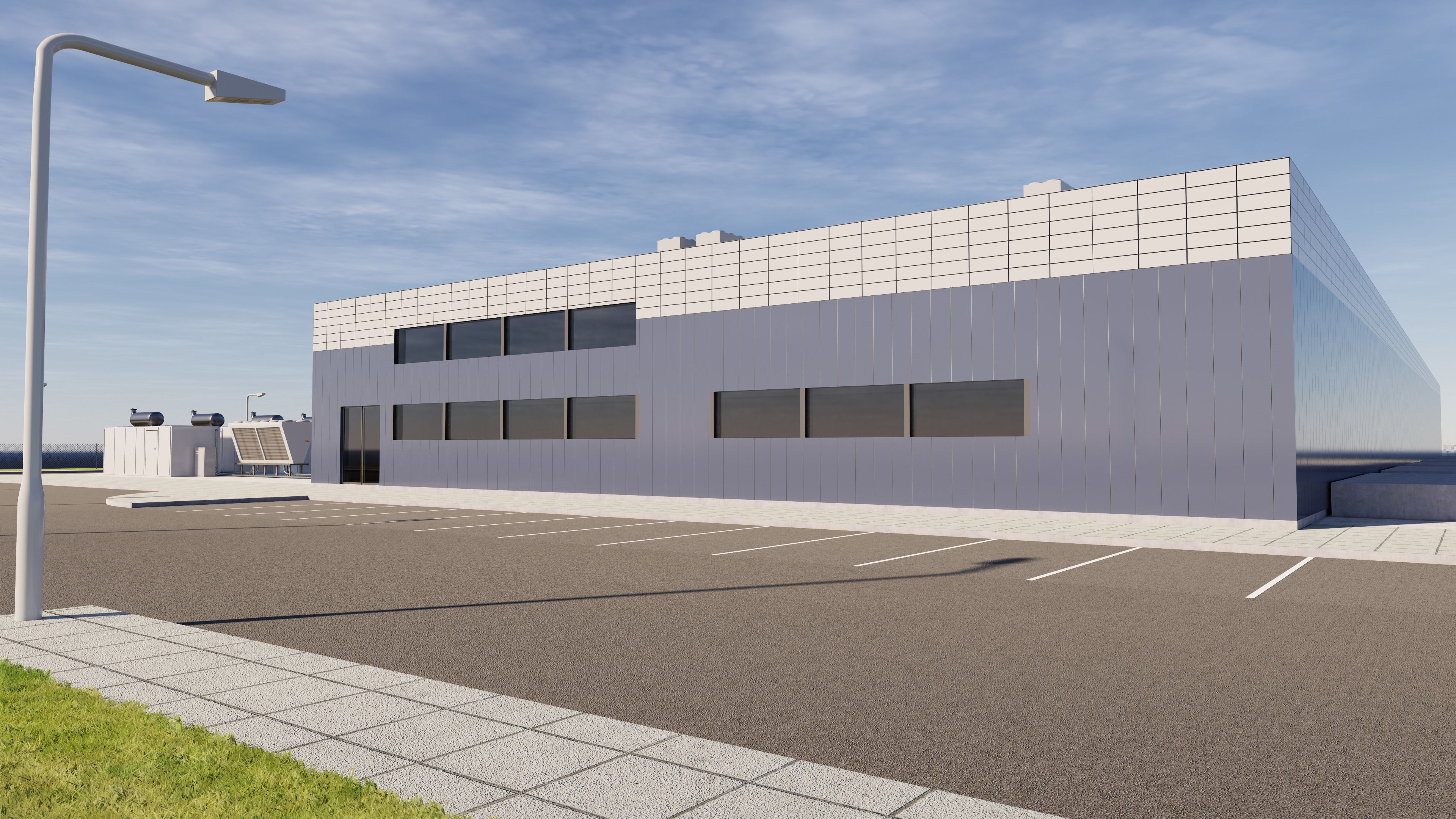 Data Center Building 3D model | CGTrader