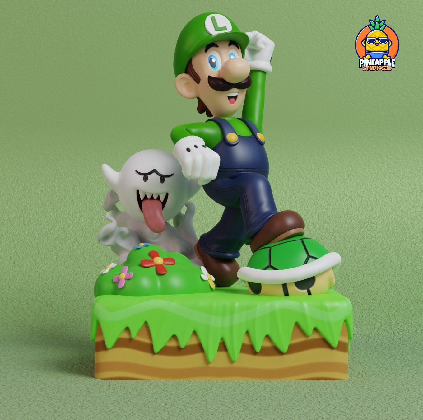 Mario - Luigi Figure 3D model 3D printable | CGTrader