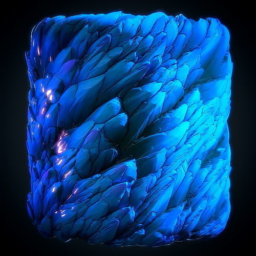 Crystal material Stylized - VOL 33 - Maps - Sbsar Texture | CGTrader