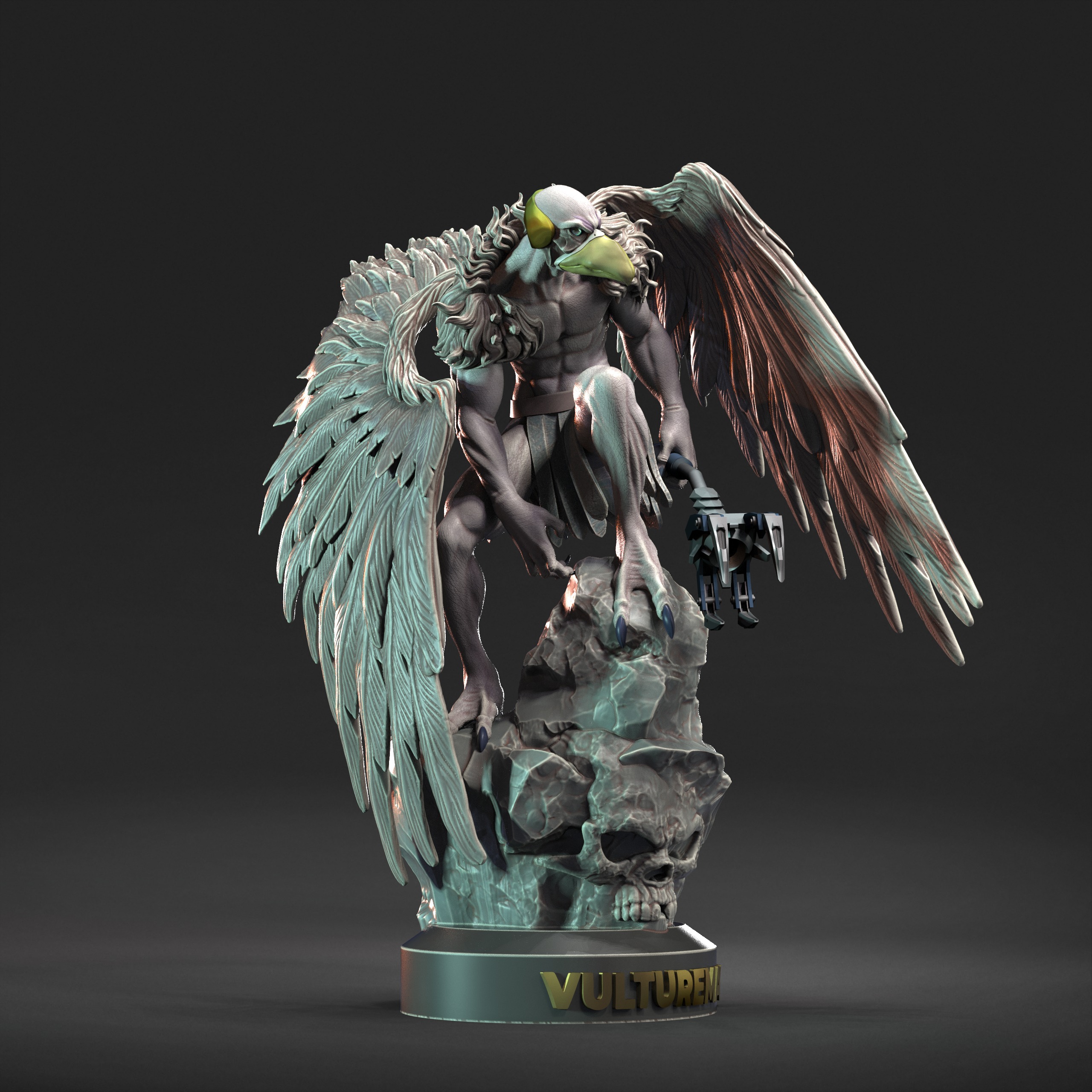 Vultureman Thundercats Lunatacs STL 3d printing by CG Pyro 3D model 3D ...