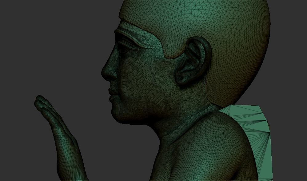 Statue of Thoth as Ibis with a Priest 3d printable model 3D model 3D printable | CGTrader