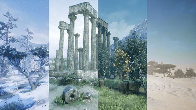 Modular Ancient Ruins 3D model | CGTrader