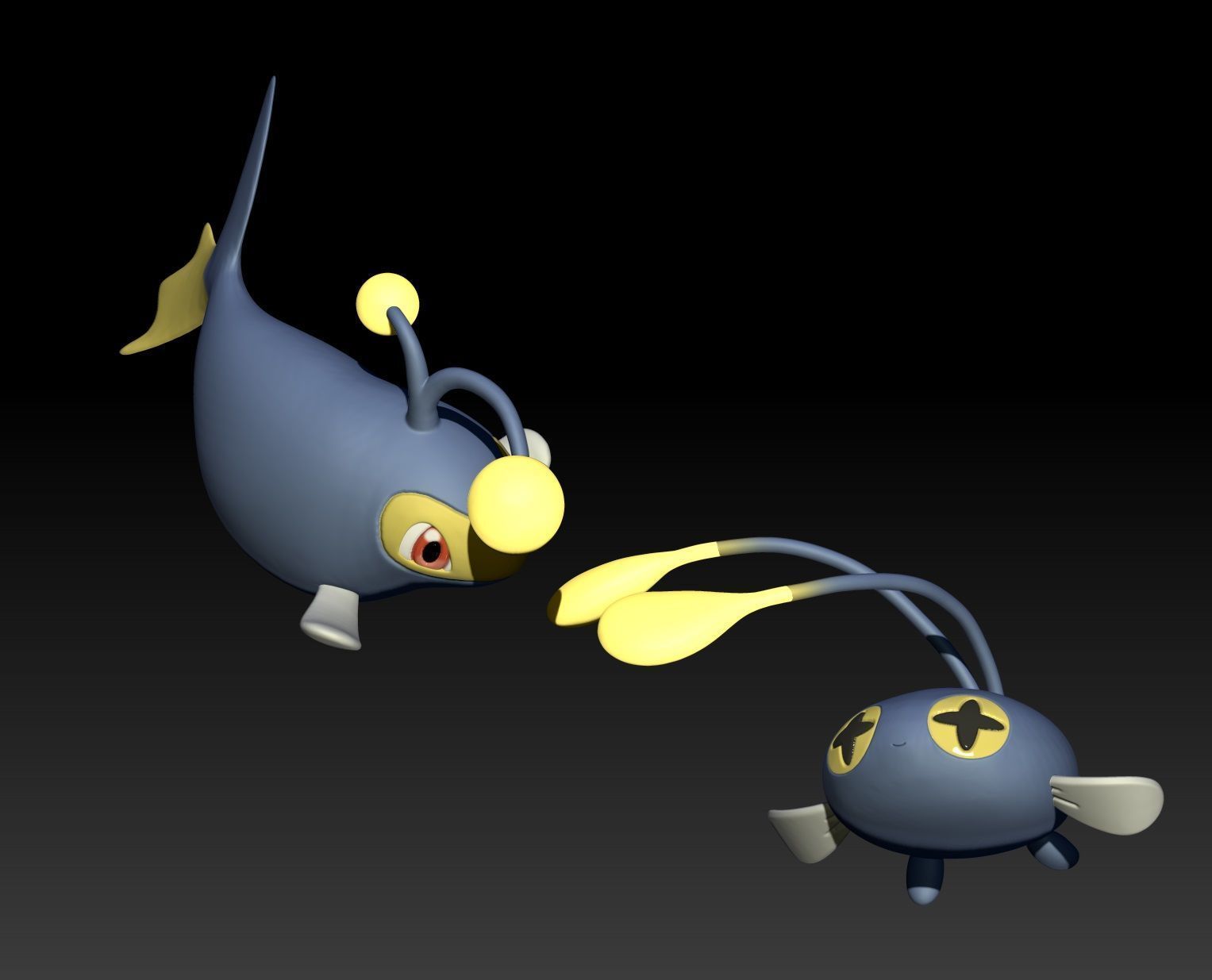 Pokemon Chinchou Lanturn 3D model 3D printable | CGTrader
