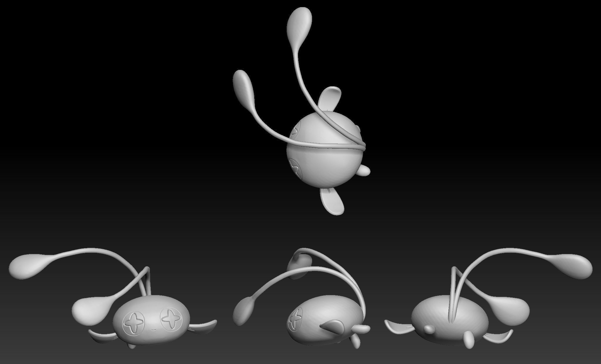 Pokemon Chinchou Lanturn 3D model 3D printable | CGTrader