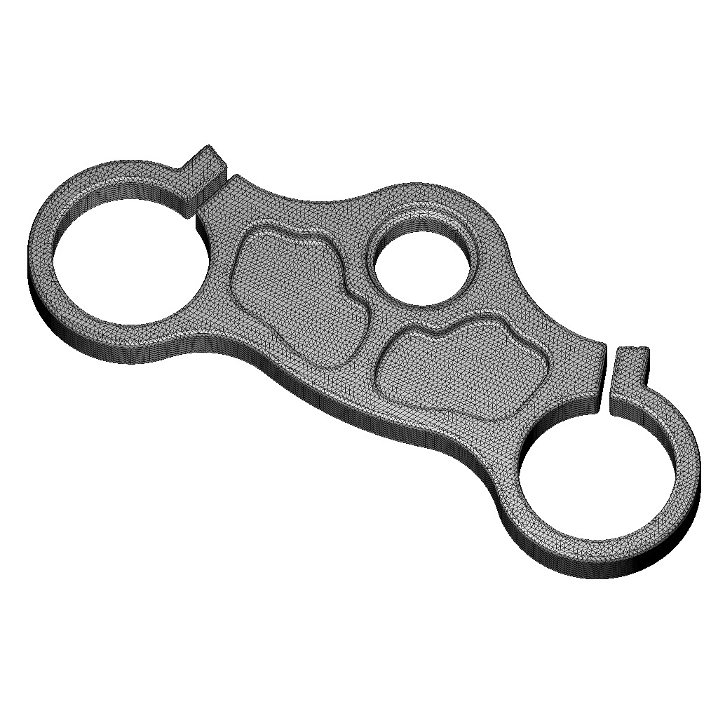 Motorcycle Triple Clamp 3D model 3D printable | CGTrader