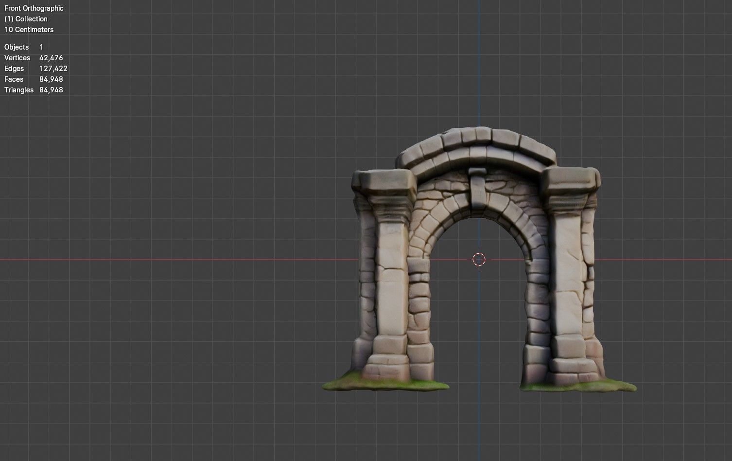 Stone Pillar Archway 2 free VR / AR / low-poly 3D model | CGTrader