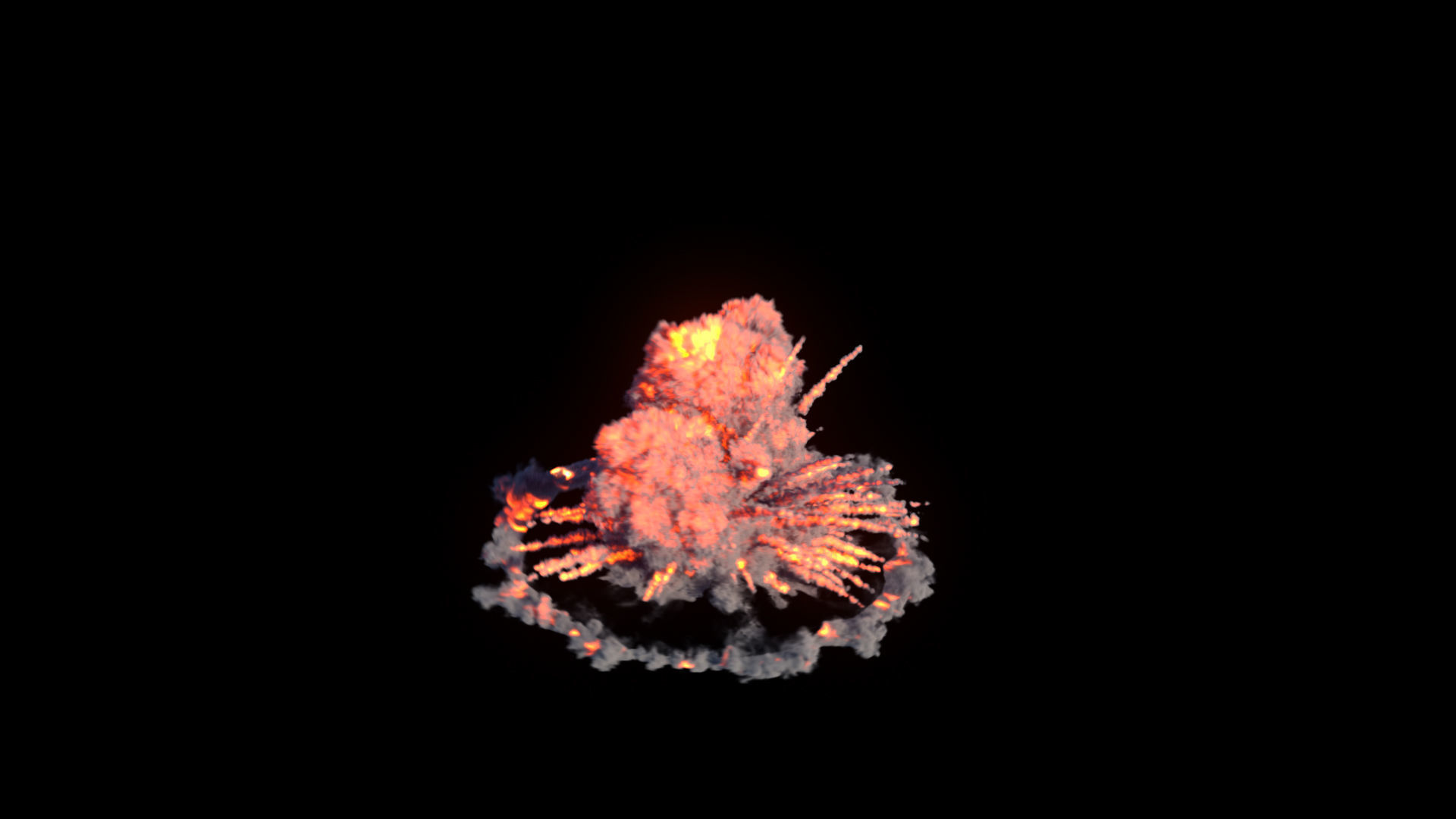 Explosion 03 VDB Animated Sequence 3D model animated | CGTrader