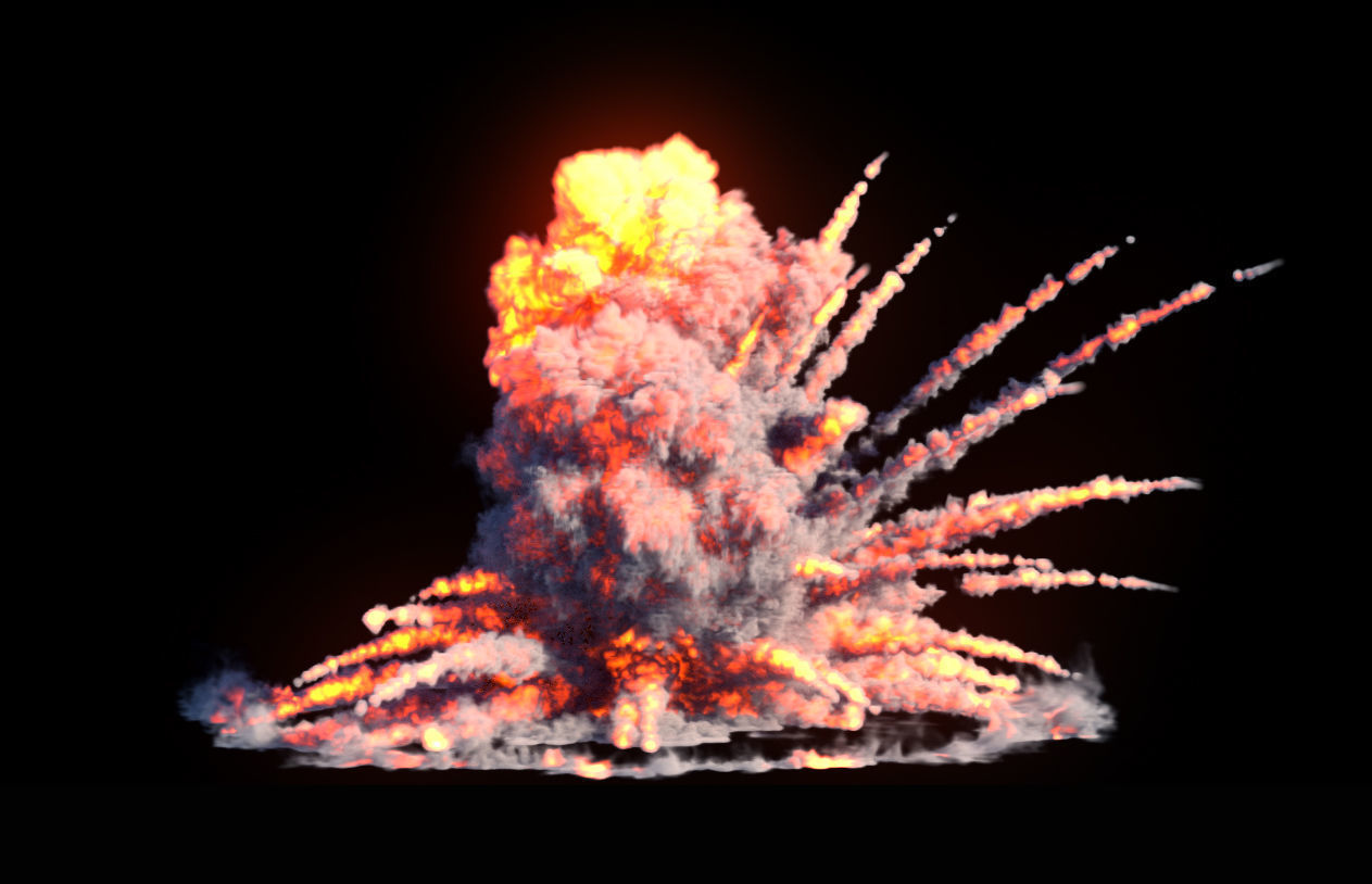 Explosion 03 VDB Animated Sequence 3D model animated | CGTrader