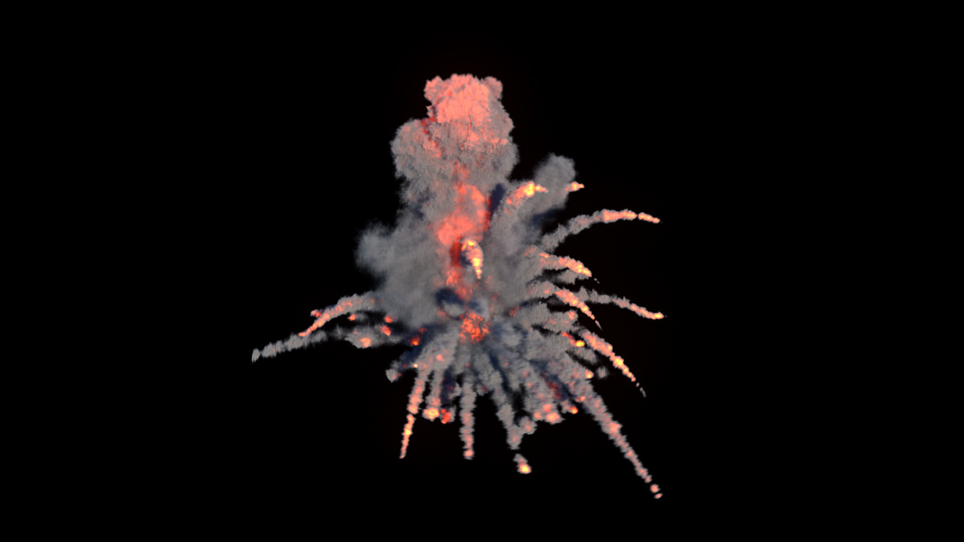 Explosion 03 VDB Animated Sequence 3D model animated | CGTrader