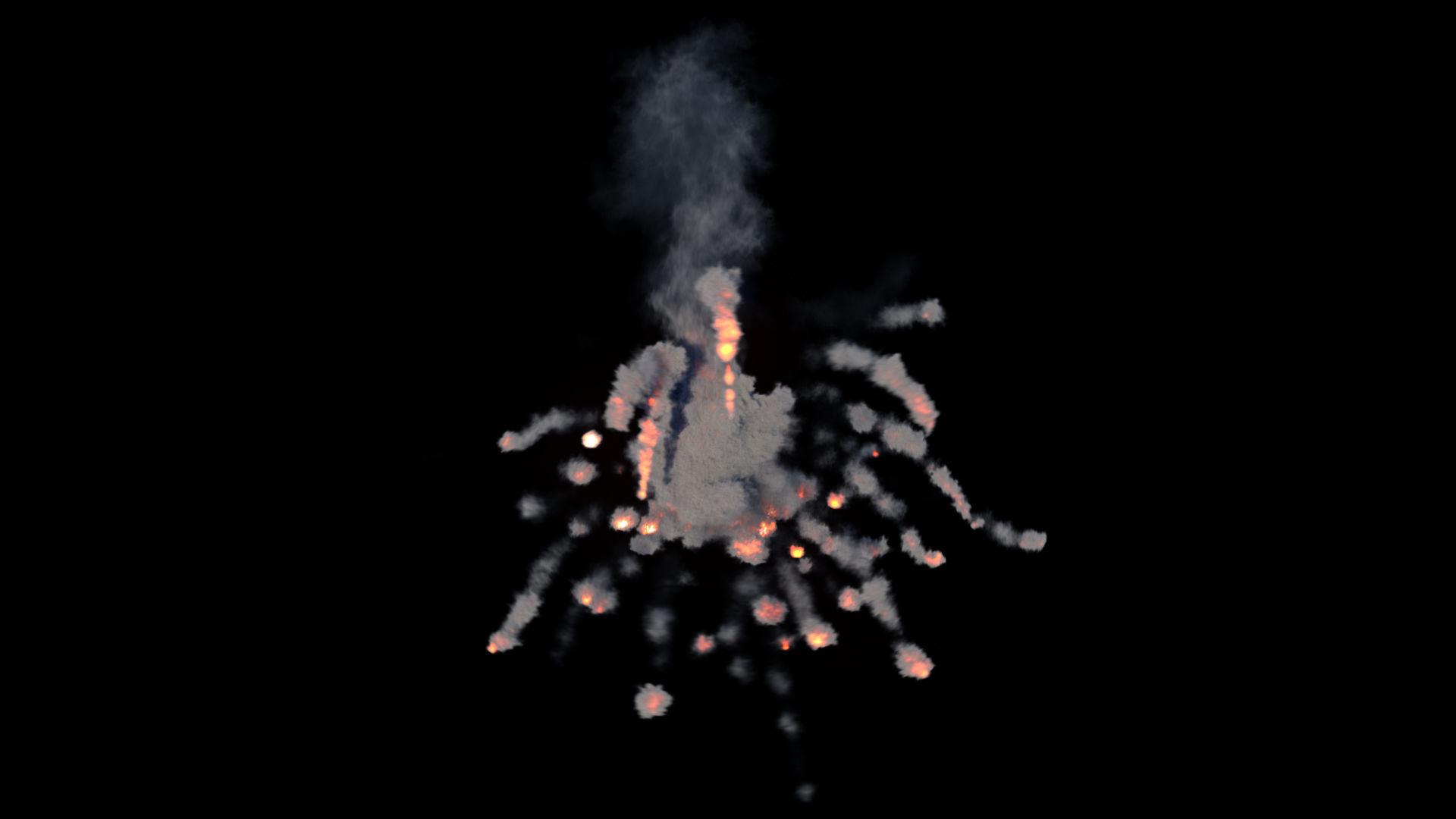 Explosion 03 VDB Animated Sequence 3D model animated | CGTrader