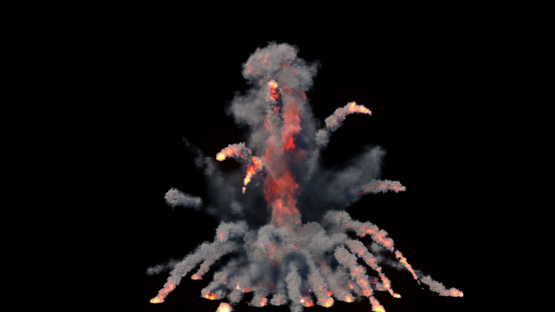 Explosion 03 VDB Animated Sequence 3D model animated | CGTrader