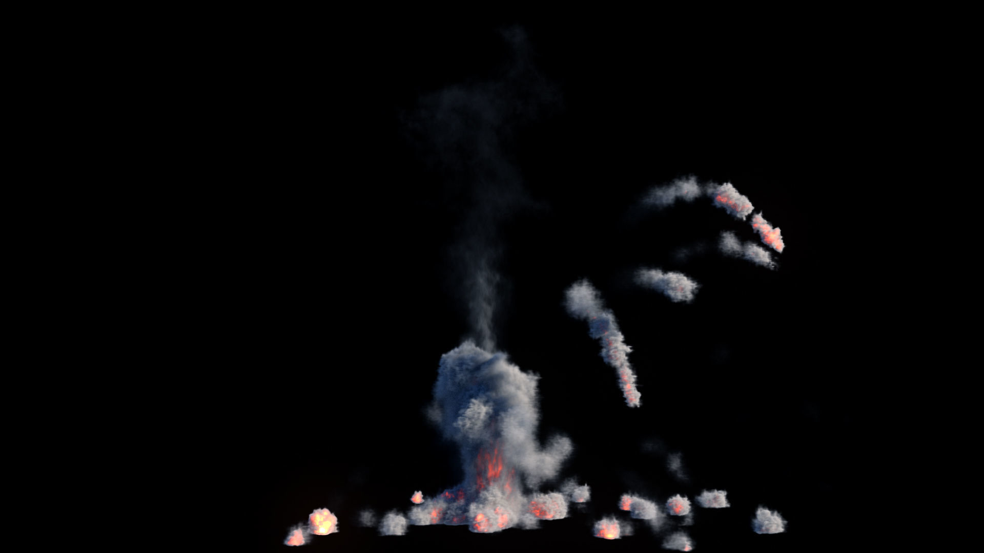 Explosion 03 VDB Animated Sequence 3D model animated | CGTrader