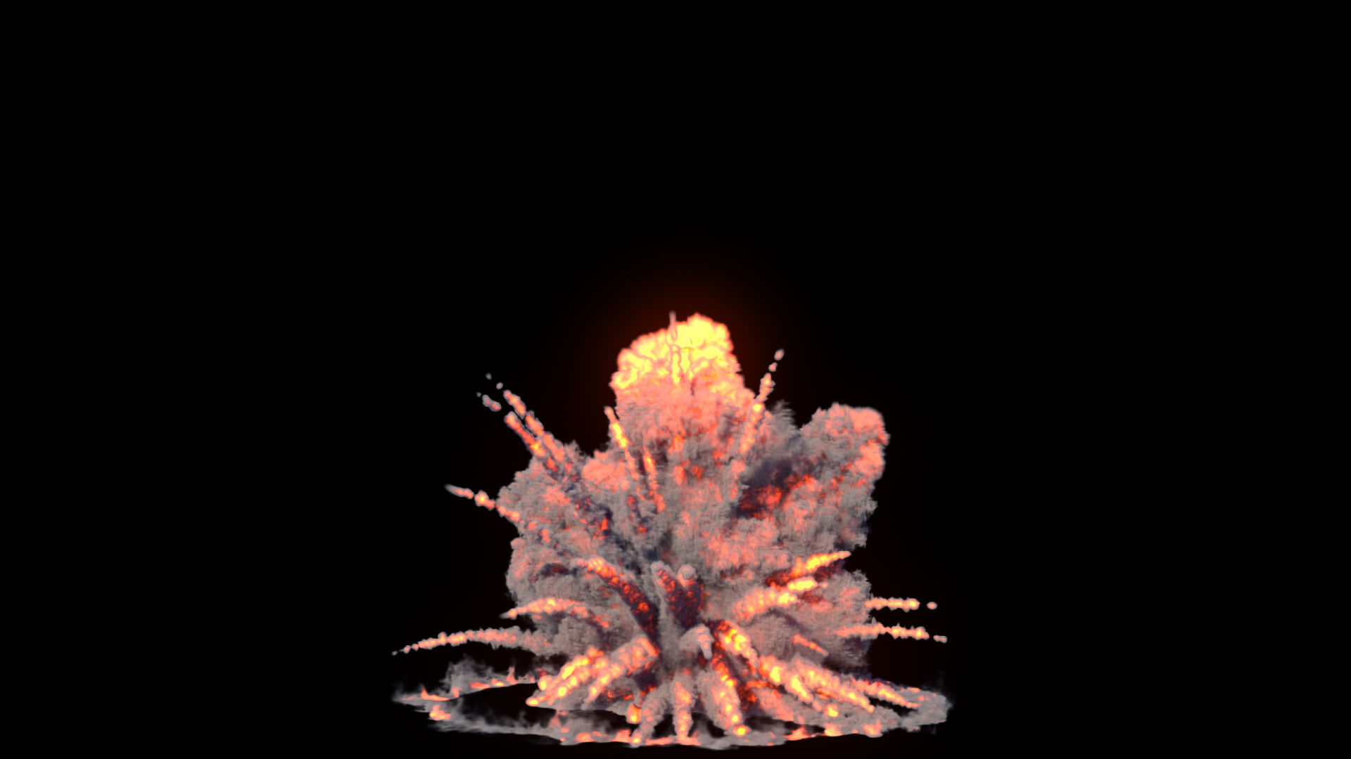 Explosion 03 VDB Animated Sequence 3D model animated | CGTrader