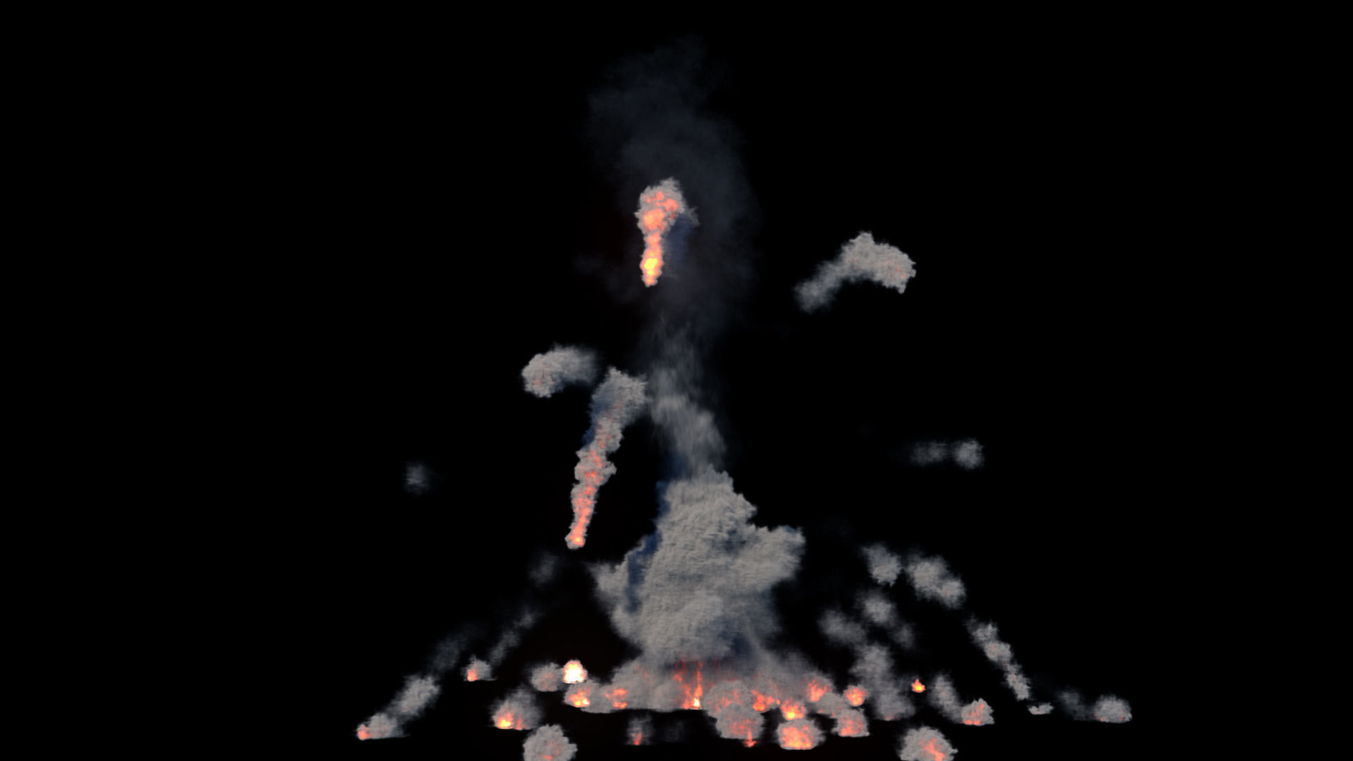 Explosion 03 VDB Animated Sequence 3D model animated | CGTrader